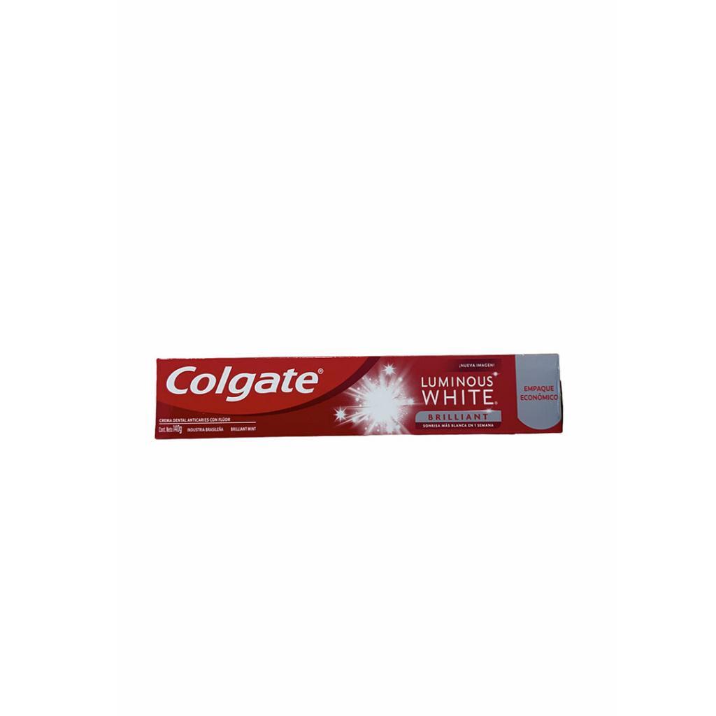 Colgate Luminous White Brilliant 140g - Mercado La Vega
